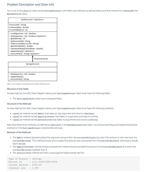 Solved Problem Description And Given Info You Must Write A Chegg