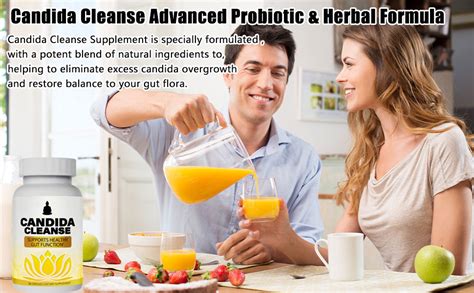 Amazon.com : Candida Cleanse - Gut & Colon Support, Advanced Probiotic & Herbal Formula, Natural ...