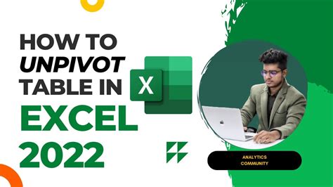 How To Unpivot Tables Or Columns In Excel YouTube