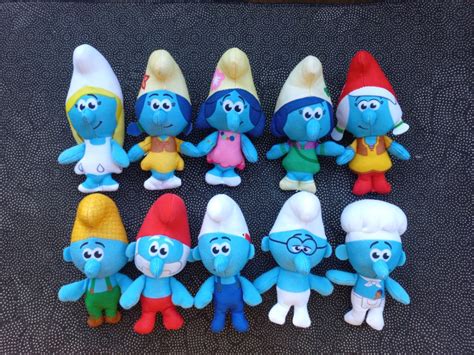 Mcdonalds Smurfs Plush Toys 2022 X 10 On Carousell