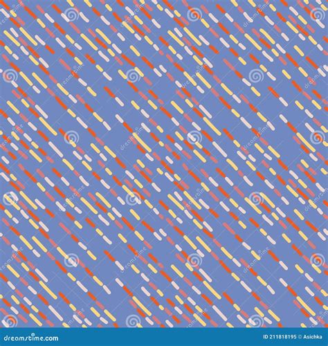Vector Seamless Parallel Diagonal Overlapping Colorful Lines Pattern
