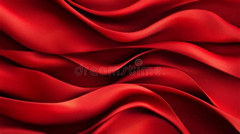 Abstract Red Wave Pattern Elegant And Flowing Symbolizing Movement Energy Passion Fluidity And