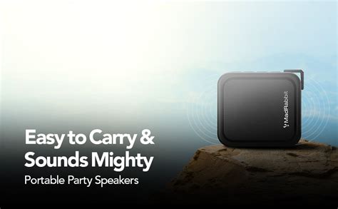 Madrabbit Sound Rock 5w Wireless Portable Bluetooth Speaker With 10h Battery Hd Audio 52mm