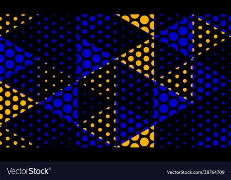 Seamless Dotted Cubes Background Dots Boxes Vector Image