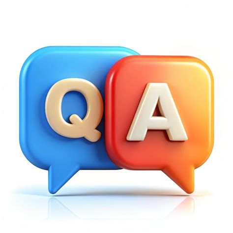 Unique 3d Speech Bubble Letters Questions Answers Isolated On Premium Ai Generated Image