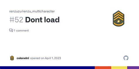 Dont Load · Issue 52 · Renzuzurenzumulticharacter · Github