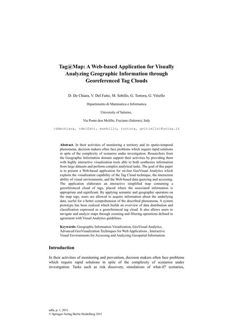 pdf tag map a web based application for visually analyzing geographic information through