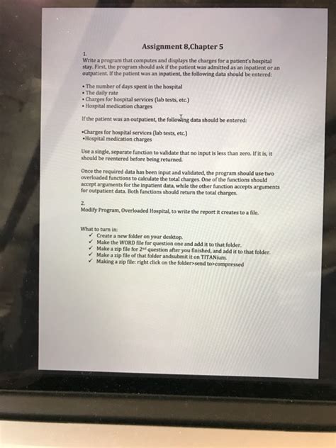 C Write A Program That Computes And Displays The Charges For A