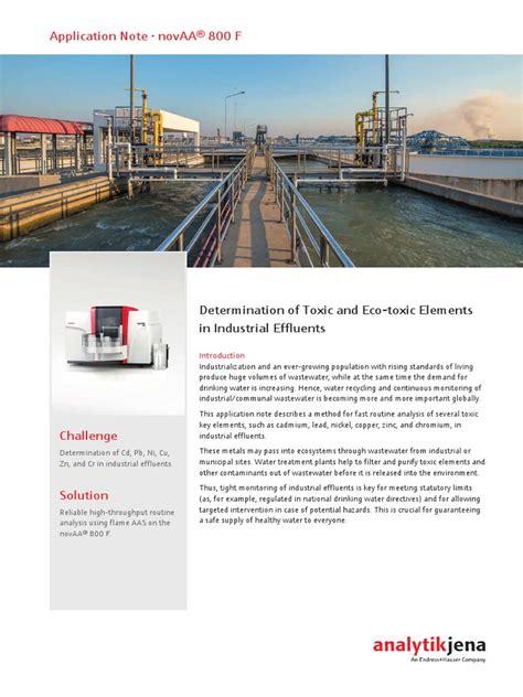 Appnote Aas Novaa 800 0008 En Industrial Effluents Pdf Detection Limit Atomic Absorption