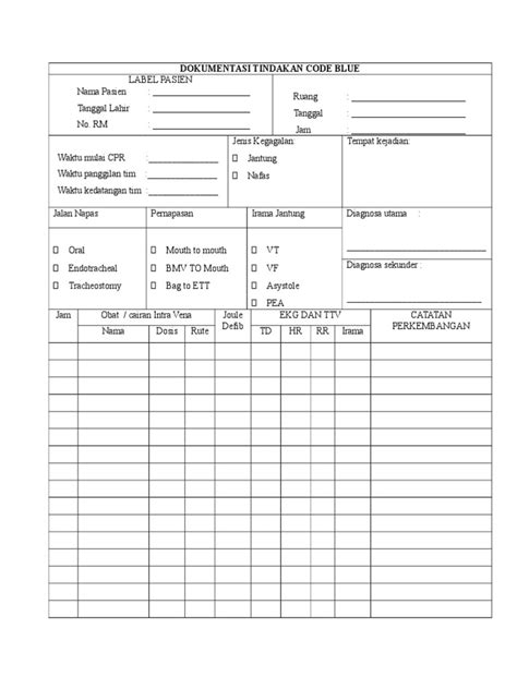 Dokumentasi Tindakan Code Blue Pdf