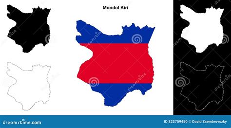Mondol Kiri Outline Map Stock Illustration Illustration Of Provinces 323759450