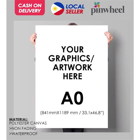 a0 a1 a2 size custom canvas print lazada ph