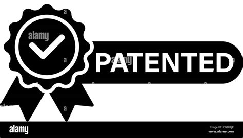 Patented Icon Symbol Basic Simple Design Stock Vector Image And Art Alamy