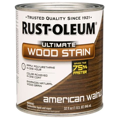 Rust Oleum Quart American Walnut Wood Stain At Lowes Com