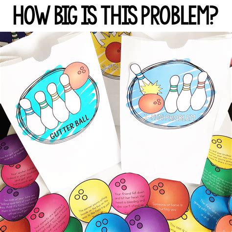 problem and reaction problem size activities for counseling