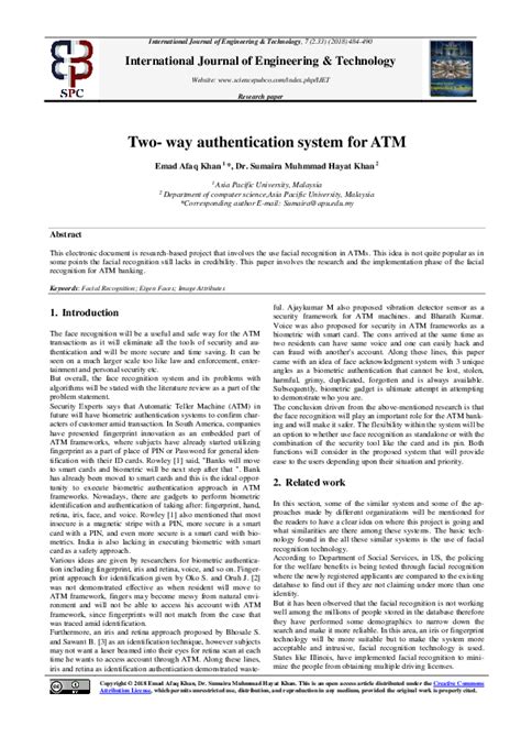 pdf two way authentication system for atm