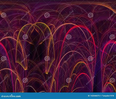 Abstract Future Dynamic Digital Chaos Modern Motion Fractal Flow Poster Mystery Design