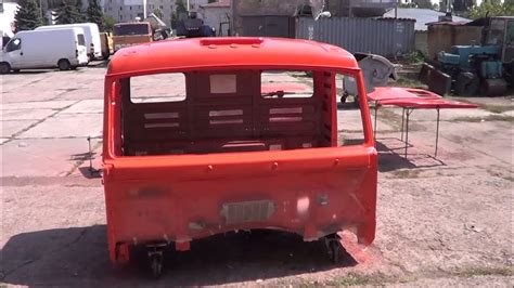 кабина камаза после покраски в оранжевый цвет - Kamaz cabin after ...