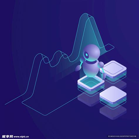 科技风AI人工智能数据分析统计设计图 科学研究 现代科技 设计图库 昵图网
