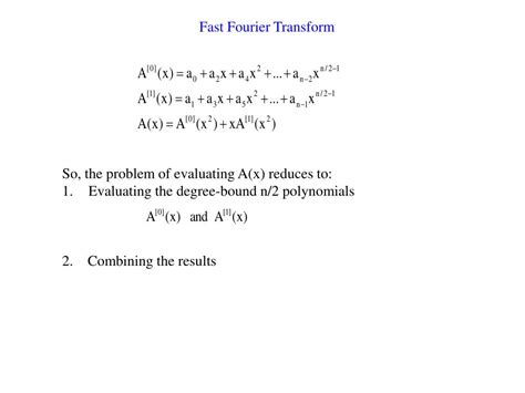 PPT Fast Fourier Transform PowerPoint Presentation Free Download ID 6877168