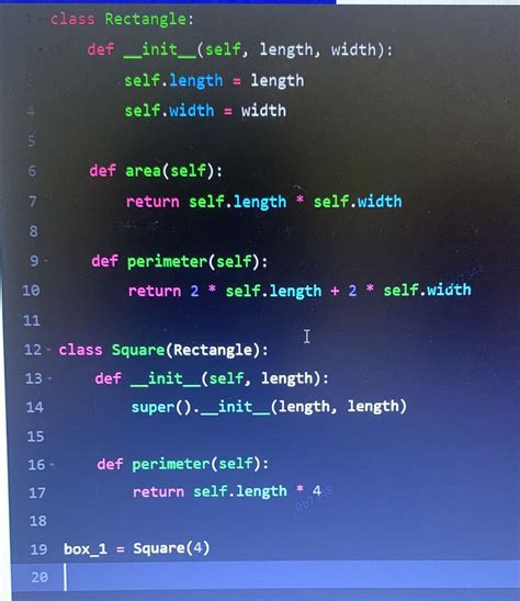 Class Rectangle Def Init Self Length Width StudyX