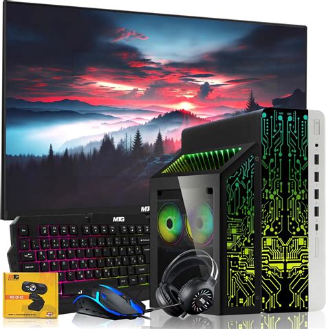 Amazon Com Hp G Gaming Desktop Pc Bundle With Core I Gb Ram Tb Ssd Inch Monitor Rtx