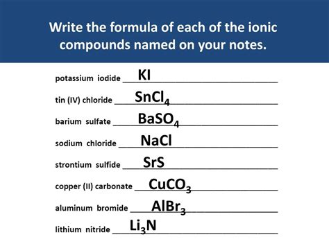 Ppt Naming Ionic Compounds Powerpoint Presentation Free Download