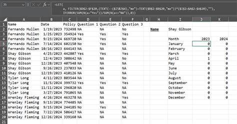 Excel Dynamically Averaging Data Per Id Per Time Period Alternate