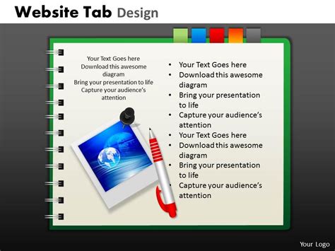 Website Tab Design Powerpoint Slides And Ppt Templates DB Presentation PowerPoint Diagrams