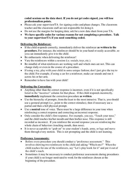 general guidelines for discrete trial teaching