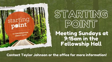 Starting Point Class Meridian Church Of God