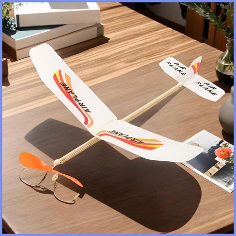 Plane Model Plane Assembly Kit Rubber Band Powered Play And Learn Toy For Outdoor Park Birthday