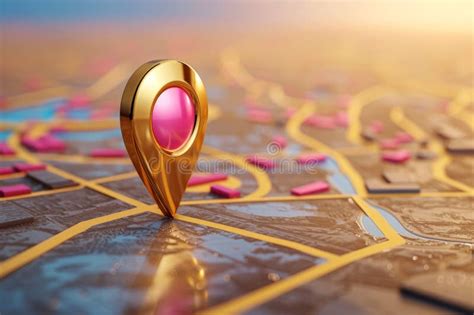 Pin Location Icon For Navigation Or Map Generative Ai Stock Image Image Of Design White