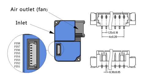 ZH03B 미세먼지 센서 PM2 5 ZH03B Particles Sensor PM2 5 Dust Sensor