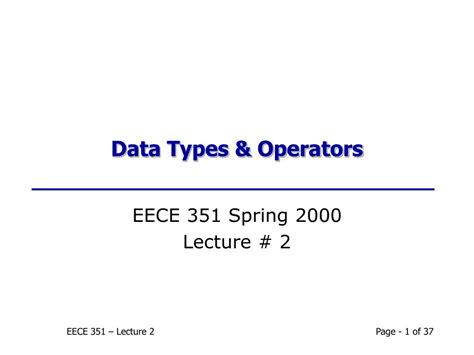 Ppt Data Types And Operators Powerpoint Presentation Free Download