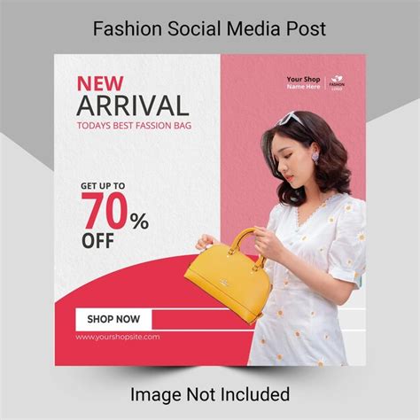 패션 판매 소셜 미디어 게시물 또는 Instagram 배너 템플릿 디자인 프리미엄 벡터