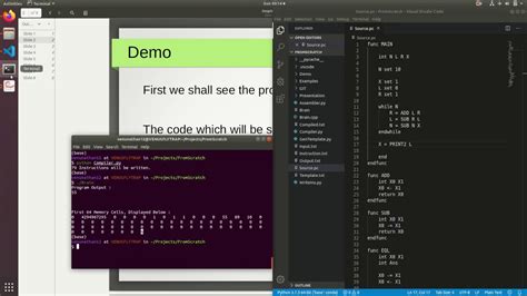 project demo compiler to brainf k youtube