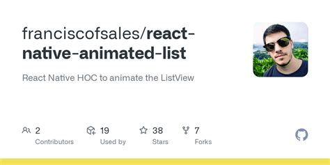 Github Franciscofsalesreact Native Animated List React Native Hoc