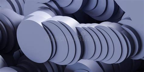 stack of stacked white discs heap of circular objects piled up 3d