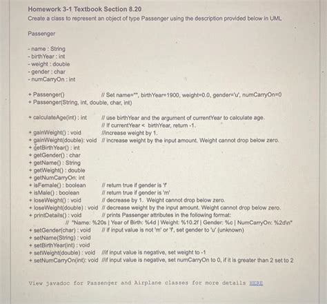 solved homework 3 1 textbook section 8 20 create a class to