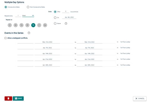 Creating An Event Request