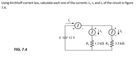 Solved Using Kirchhoff Current Law Calculate Each One Of Chegg