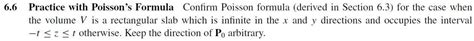 6 Practice With Poissons Formula Confirm Poisson