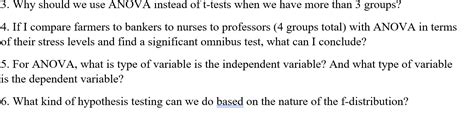 3 why should we use anova instead of t tests when we