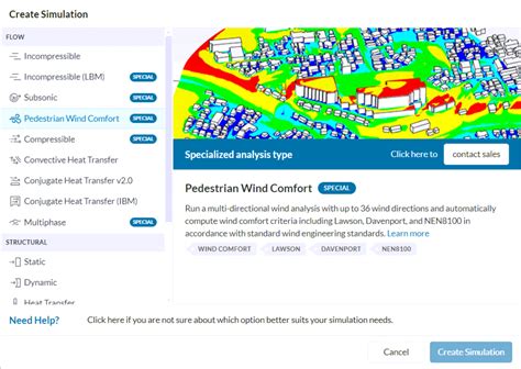 Pedestrian Wind Comfort Analysis Documentation Simscale