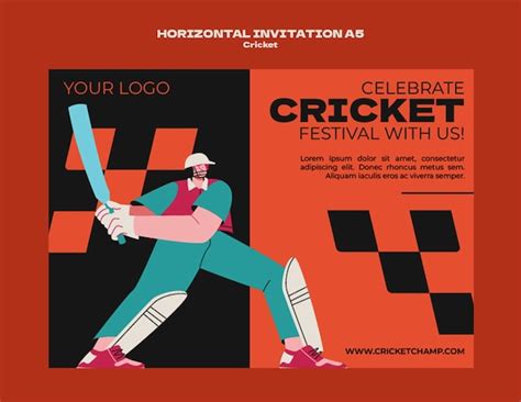 Free Psd Cricket Template Design