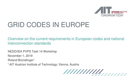 Pdf Grid Codes In Europe Overview On The Current Requirements In European Codes And National