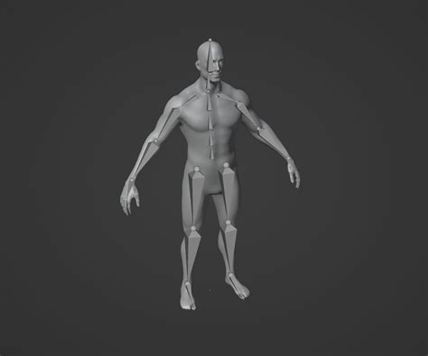 3d Human Body Base Mesh Animated And Rigged 20k Polygons 10 3d Models