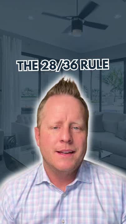 Master The Golden Rule Of Home Financing The 28 36 Rule Helps You Find… Scott Harshman