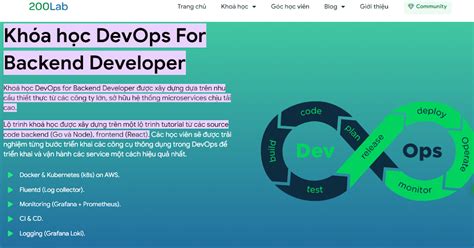 Chia Sẻ Khóa Học Devops For Backend Developer 200lab